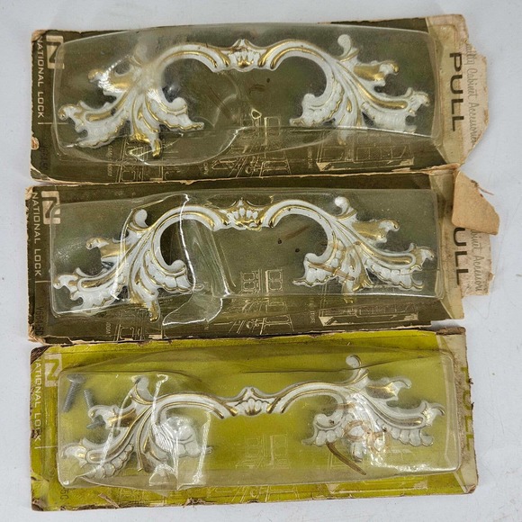 Accents | Set Of 3 National Lock Usa French Provincial Maximalist ...